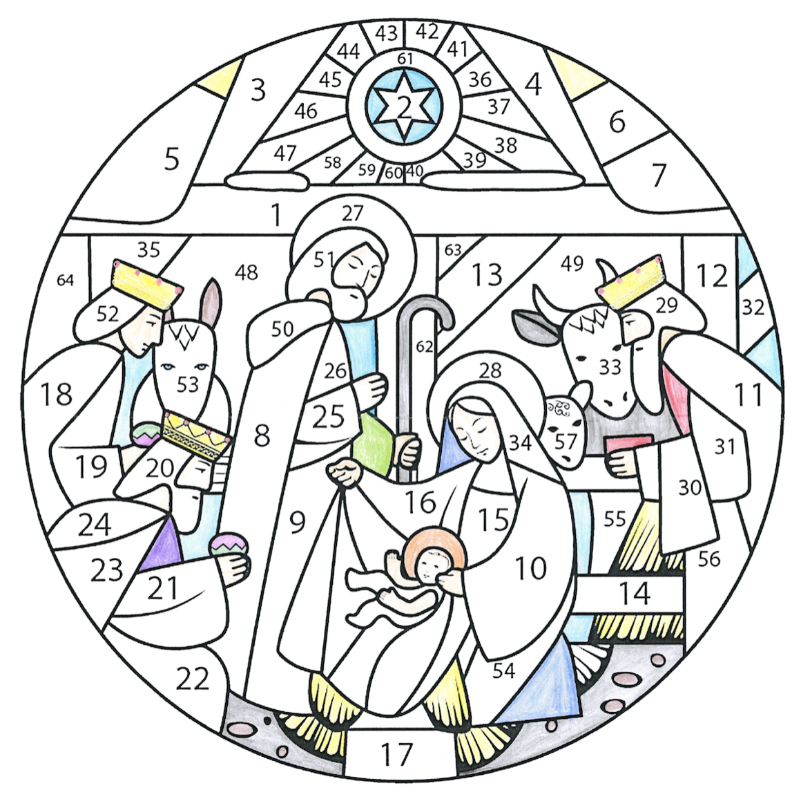 Christmas Calculated Colouring 2022 – MathematicsAndCoding